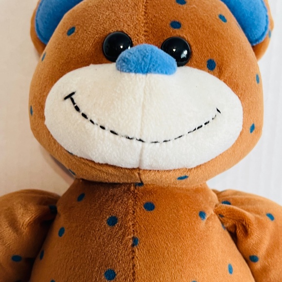 Gund | Toys | Gund Threads Everland Bobbin Brown Bear Blue Polka Dots ...